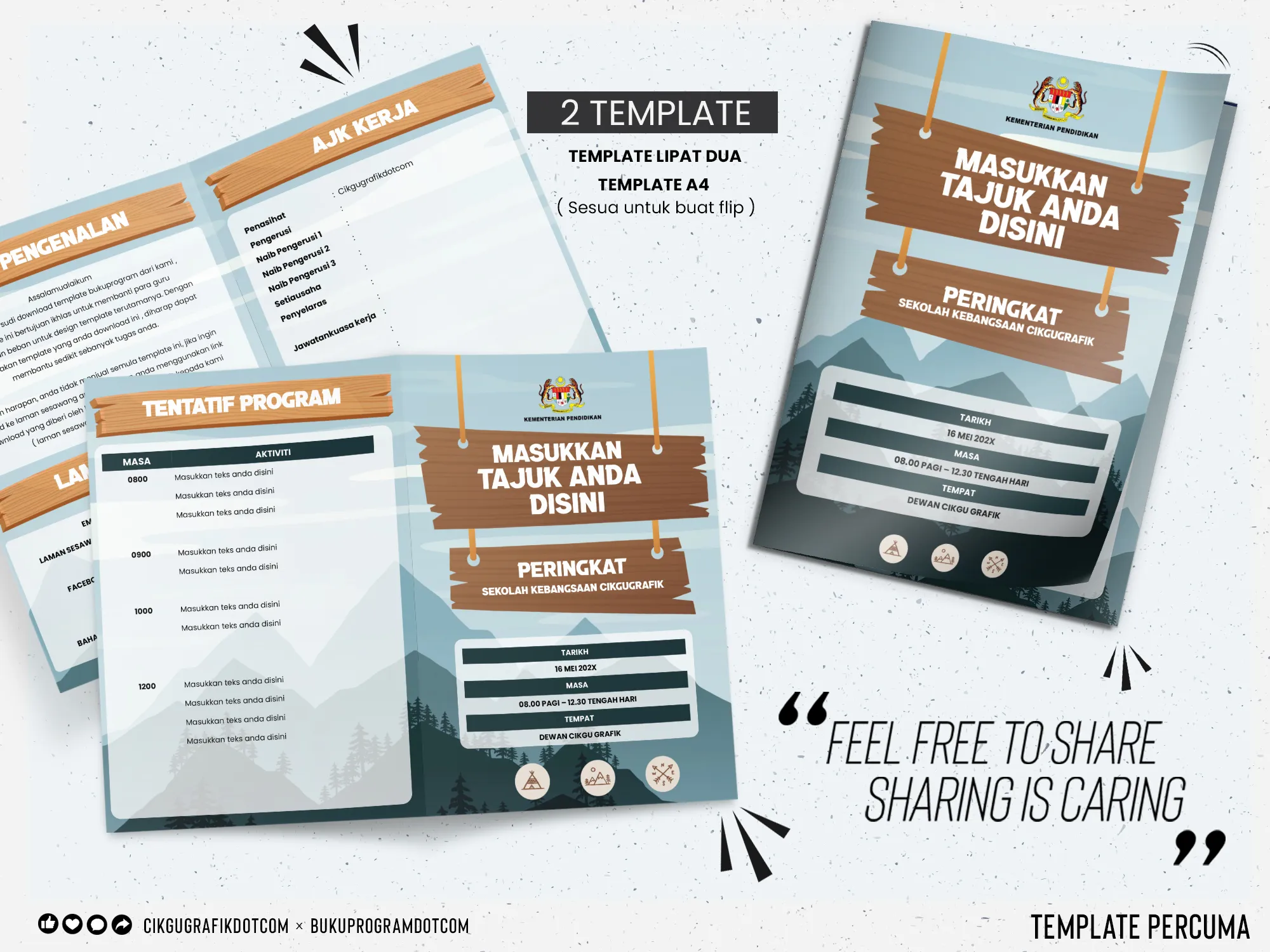 Template Buku Program Perkhemahan V1 Cikgugrafik